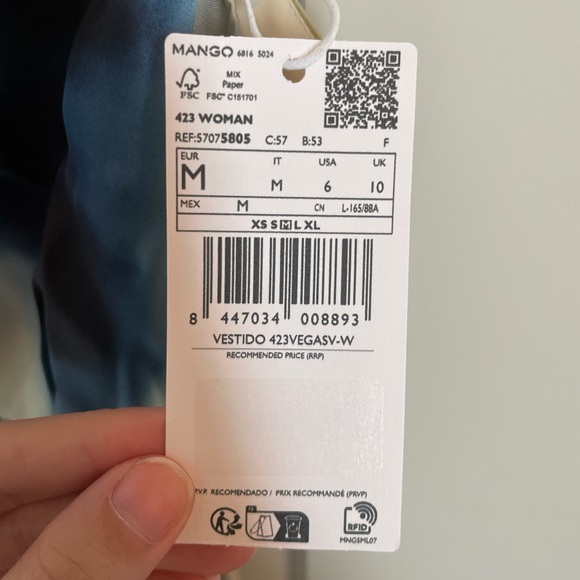 Mango | Dresses | Mango Gradient Satin Dress | Poshmark